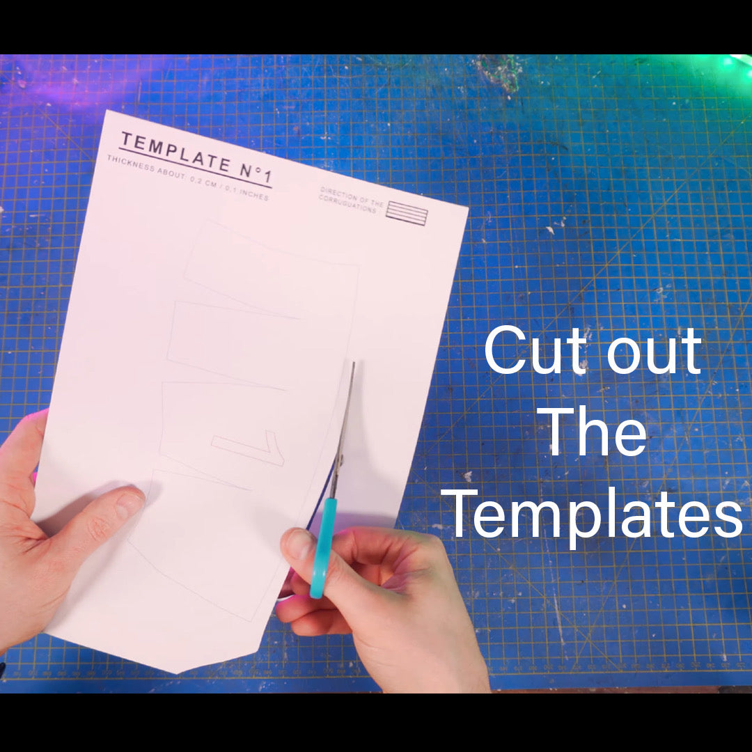 Wolverine mask TEMPLATES for cardboard DIY – Epic Cardboard Props