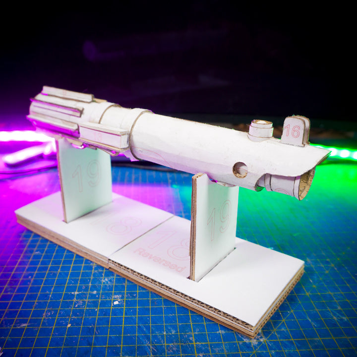 Anakin Lightsaber TEMPLATES for cardboard DIY – Epic Cardboard Props