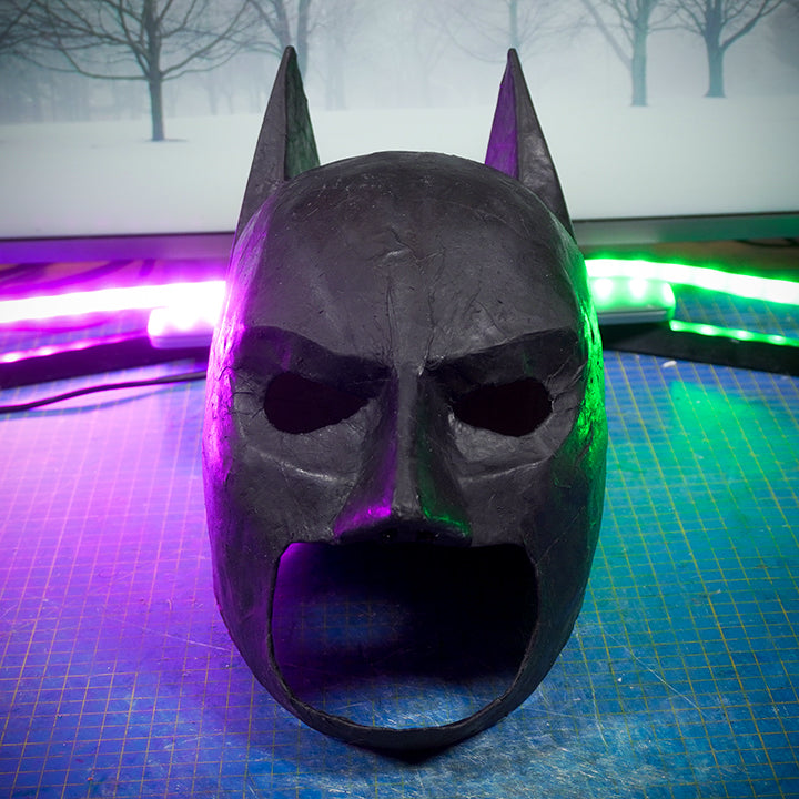 The Dark Knight Mask TEMPLATES for cardboard DIY – Epic Cardboard Props