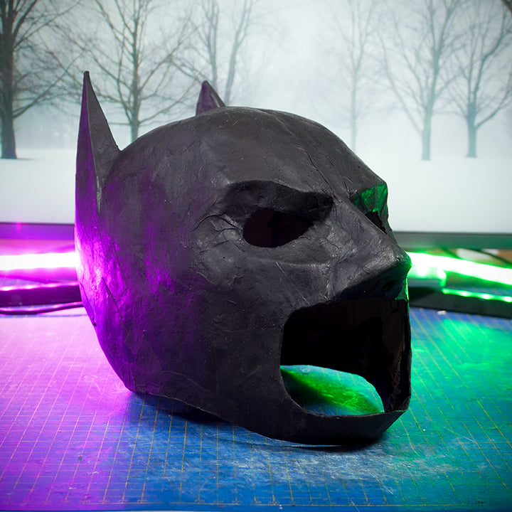 The Dark Knight Mask TEMPLATES for cardboard DIY – Epic Cardboard Props