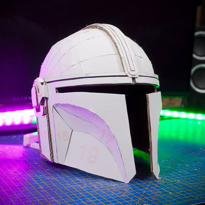 New Mandalorian Helmet TEMPLATES for cardboard DIY – Epic Cardboard Props