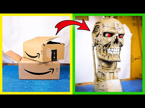 Terminator Head TEMPLATES for cardboard DIY – Epic Cardboard Props